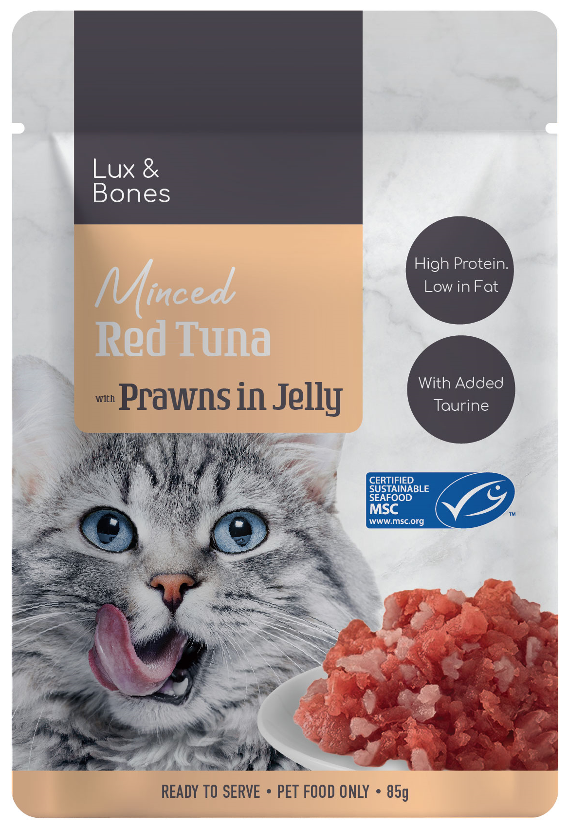 Lux & Bones - Red Tuna with Prawn 85g